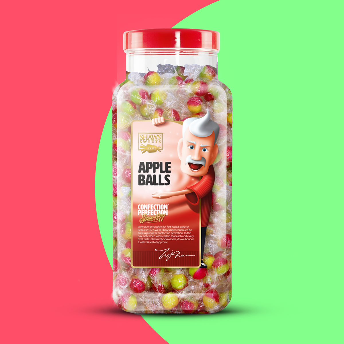 Apple Balls 2kg – Shaws Sweets