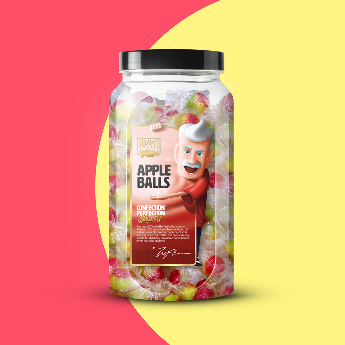 Apple Balls 400g – Shaws Sweets