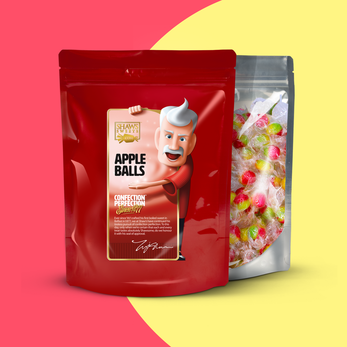 Apple Balls 700g – Shaws Sweets