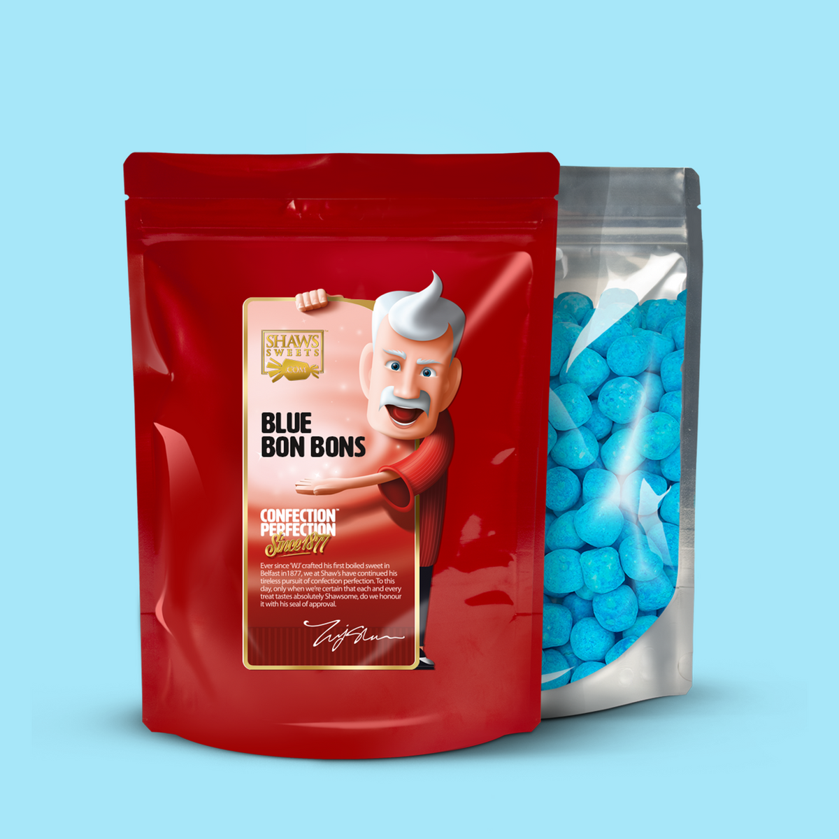 Blue Bon Bons 1kg – Shaws Sweets