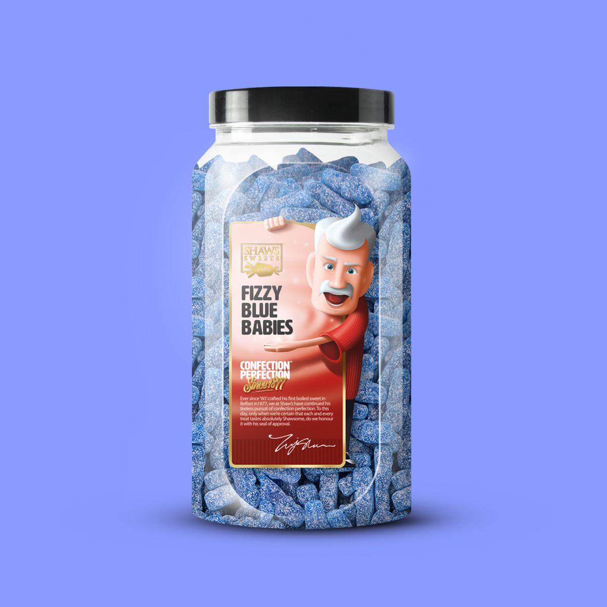 Fizzy Blue Babies 600g – Shaws Sweets