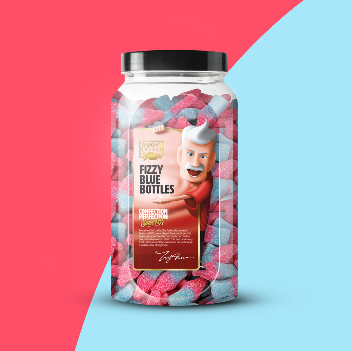 Fizzy Blue Bottles 600g – Shaws Sweets